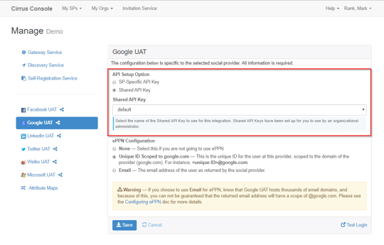 Introducing Shared Cirrus Identity API keys for Cirrus Gateway